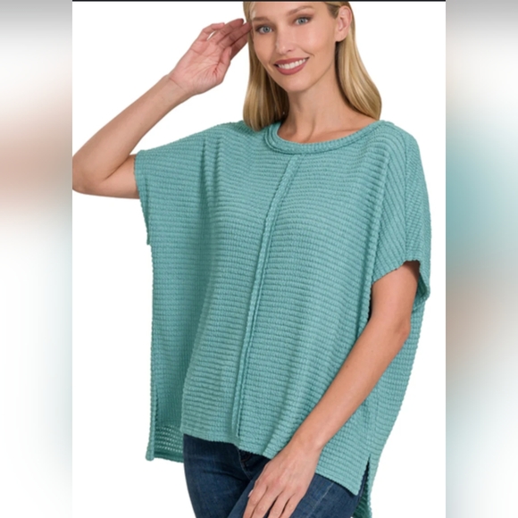 Zenana Outfitters | Tops | Lxl Zenana Outfitters Dolman Short Sleeve ...